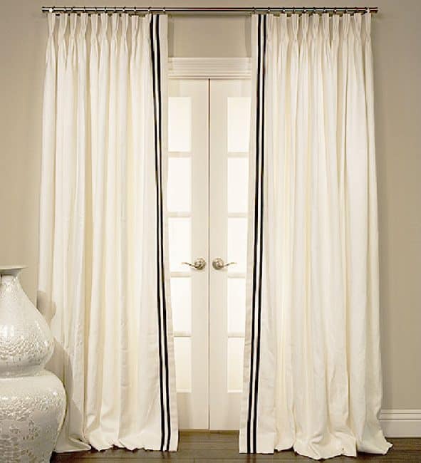 One Simple Thing Decorating Idea: Embellish Draperies With Ribbon ...