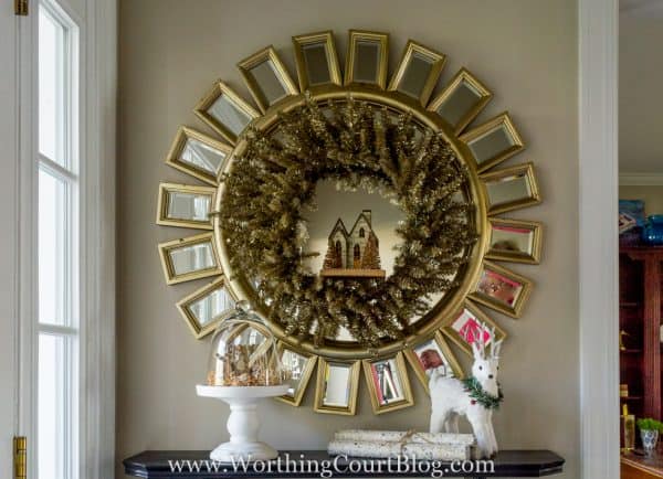 Rustic And Elegant Christmas Foyer - Worthing Court | DIY Home Decor ...