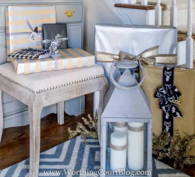 Rustic And Elegant Christmas Foyer - Worthing Court | DIY Home Decor ...