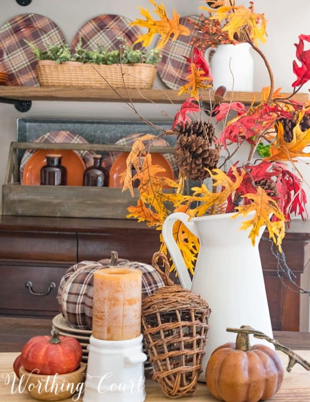 These Are My Most Favorite Fall Kitchen Shelves Ever! - Worthing Court ...
