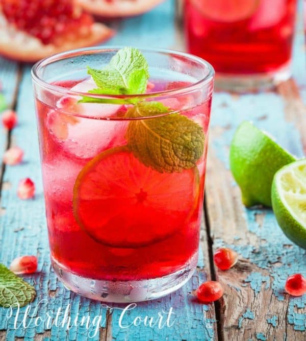 Refreshing Low Calorie Pomegranate Lemonade Recipe | Worthing Court