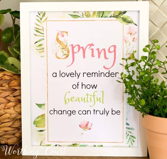 A Free Printable Set For Spring Decorating | Worthing Court