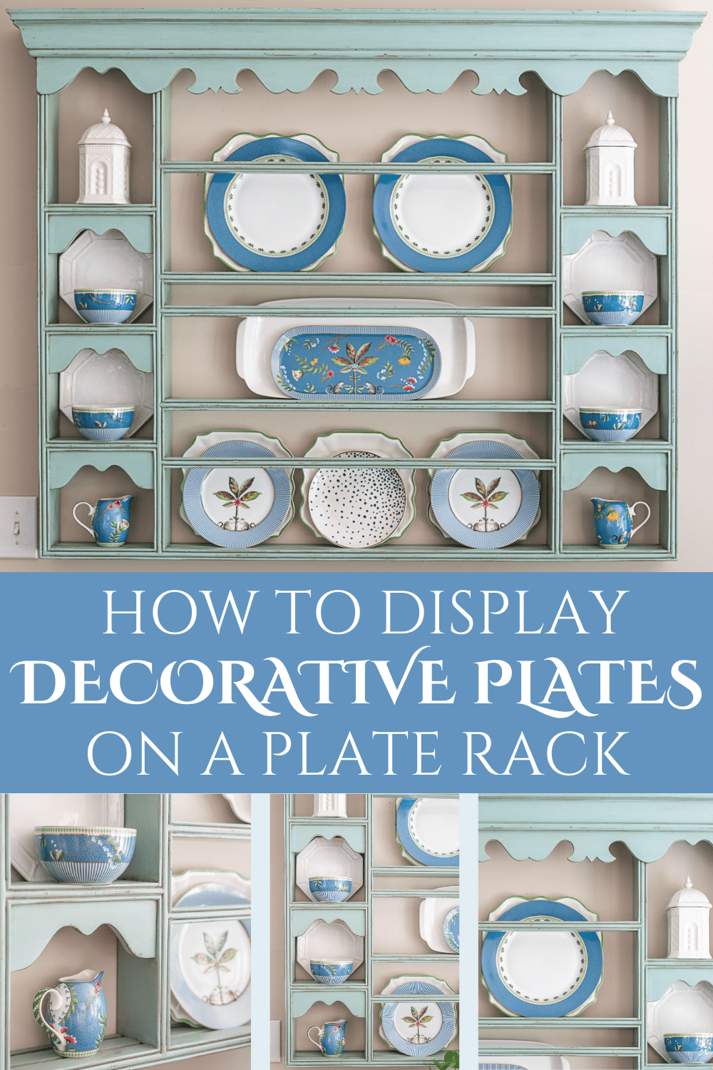 How To Decorate A Plate Display Rack