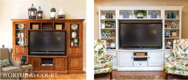 How To Decorate An Entertainment Center - Worthing Court | DIY Home ...