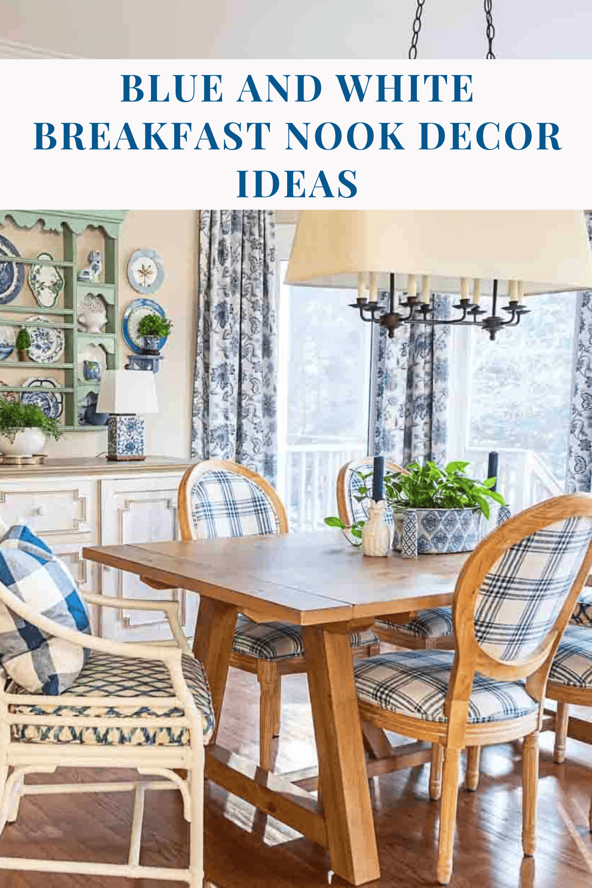 Blue and White Breakfast Nook Decorating Ideas - Worthing Court | DIY ...
