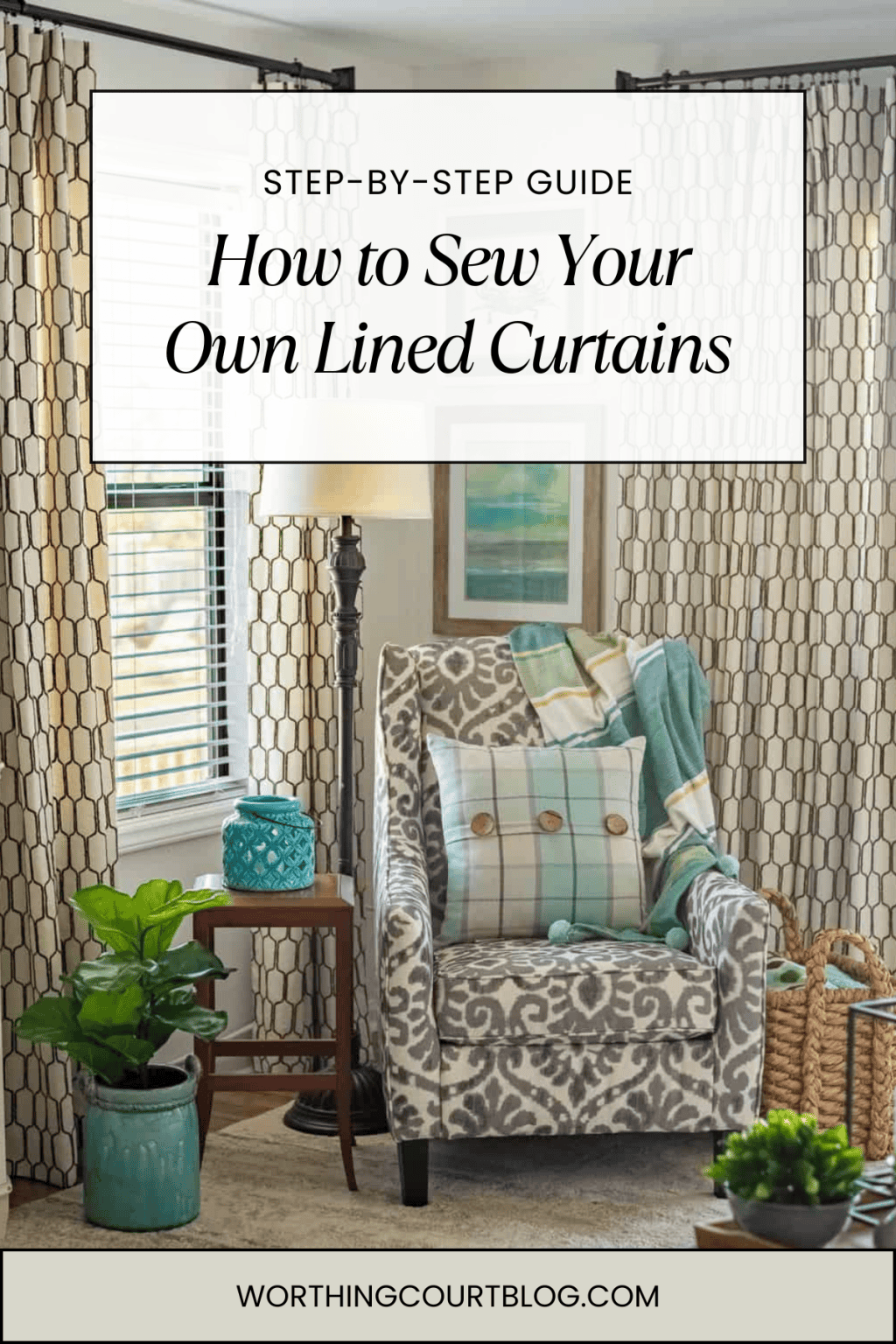 How To Make Simple Curtain Panels With Lining