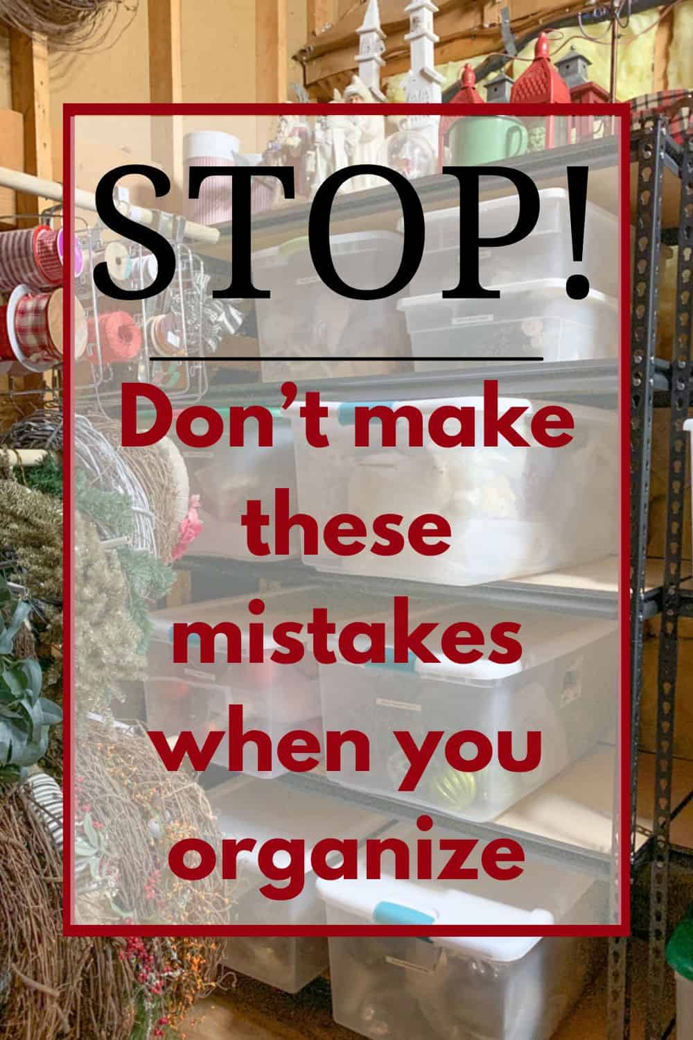 11 Mistakes to Avoid When Organizing Your Home - Worthing Court | DIY ...