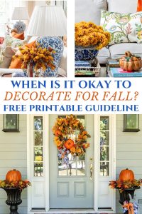 A Handy Timetable To Know When To Decorate For Fall